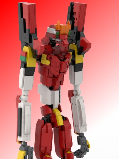 Eva Unit 02 from BrickLink Studio [BrickLink]