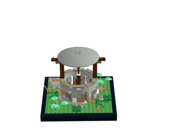 Medieval Well from BrickLink Studio [BrickLink]