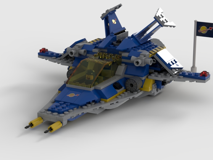 Benny's Space Squadron - Cobalt Comet from BrickLink Studio [BrickLink]