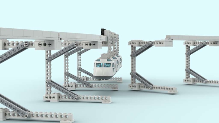 Monorail Metro Transit System from BrickLink Studio [BrickLink]