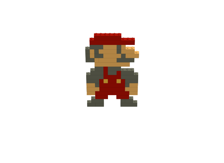 Pixel Mario from BrickLink Studio [BrickLink]