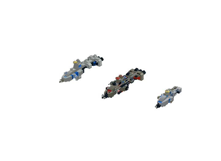 Hyperion class heavy cruiser from BrickLink Studio [BrickLink]