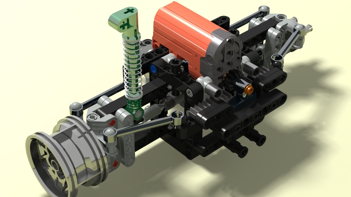 Steering drive front axle from BrickLink Studio [BrickLink]
