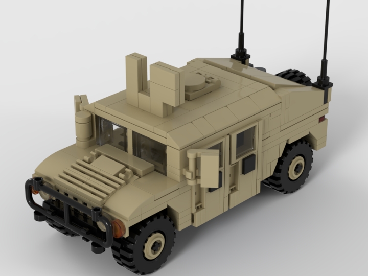 Humvee with Top Hatch from BrickLink Studio [BrickLink]