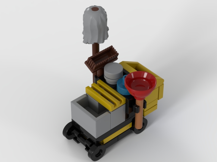 Janitor Cart from BrickLink Studio [BrickLink]