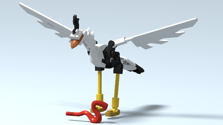Secretary Bird from BrickLink Studio [BrickLink]