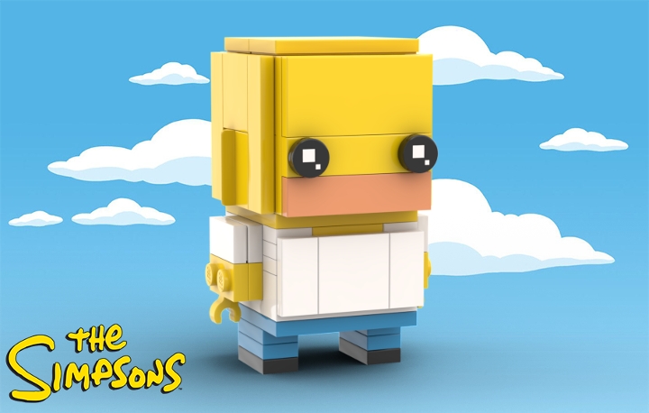 Homer - Simpson from BrickLink Studio [BrickLink]