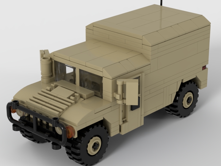 Humvee 2-Door Mobile Headquarters from BrickLink Studio [BrickLink]