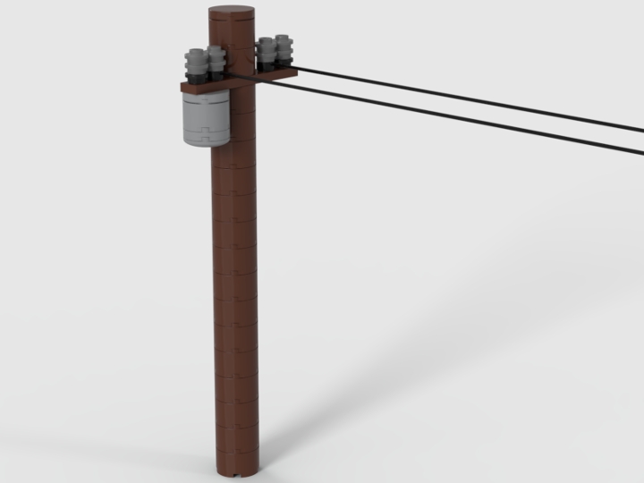 Electrical Pole from BrickLink Studio [BrickLink]