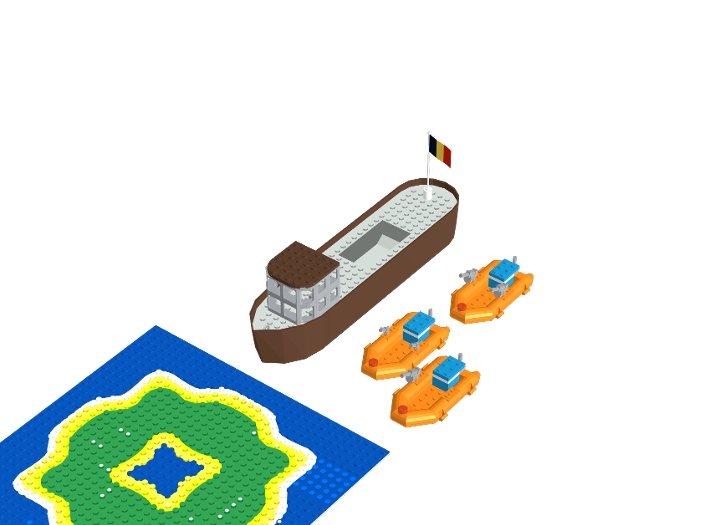 boat inval from BrickLink Studio [BrickLink]