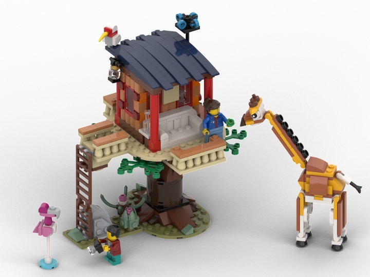 31116 Safari Wildlife Tree House (advanced build) from BrickLink Studio ...