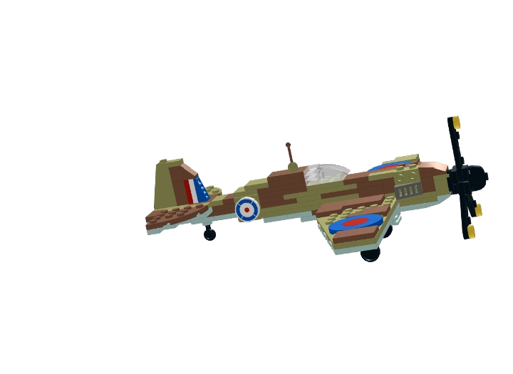 spitfire mk1 from BrickLink Studio [BrickLink]