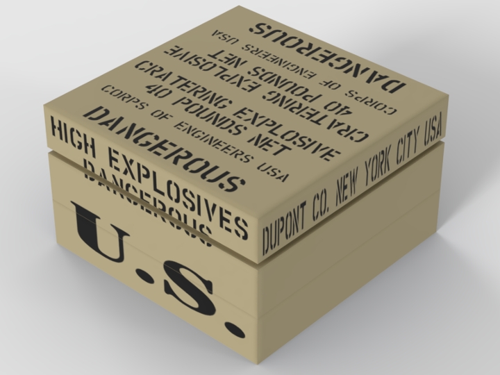 WW2 TNT Crate from BrickLink Studio [BrickLink]
