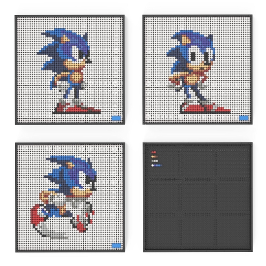 SONIC THE HEDGEHOG ART V1 from BrickLink Studio [BrickLink]