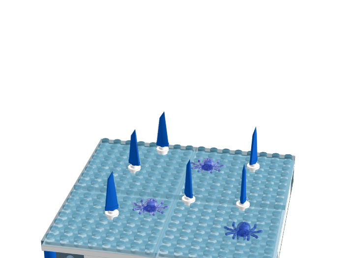 Frostbite Spikes Modular Baseplate from BrickLink Studio [BrickLink]