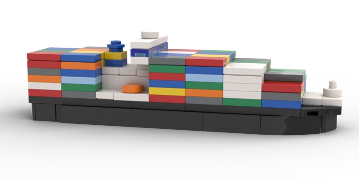 Micro container vessel from BrickLink Studio [BrickLink]