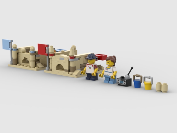 Sandcastle Battle from BrickLink Studio [BrickLink]