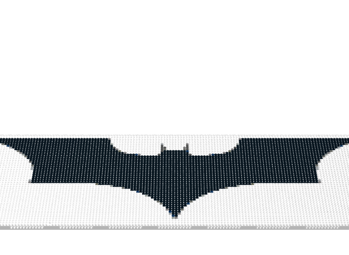 Black Bat Symbol from BrickLink Studio [BrickLink]