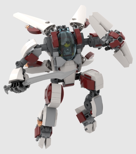 Flying mech from BrickLink Studio [BrickLink]