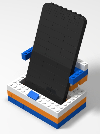 Easy smartphone stand (very stable) from BrickLink Studio [BrickLink]