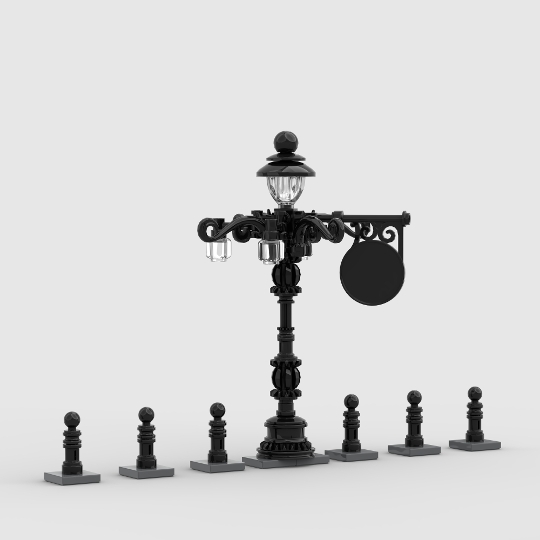Retro Street Lamp from BrickLink Studio [BrickLink]