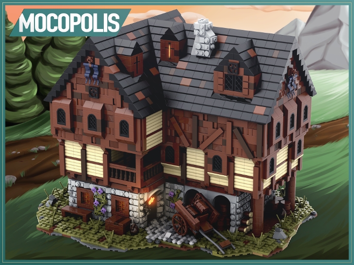 Medieval House #3 (Tavern) from BrickLink Studio [BrickLink]