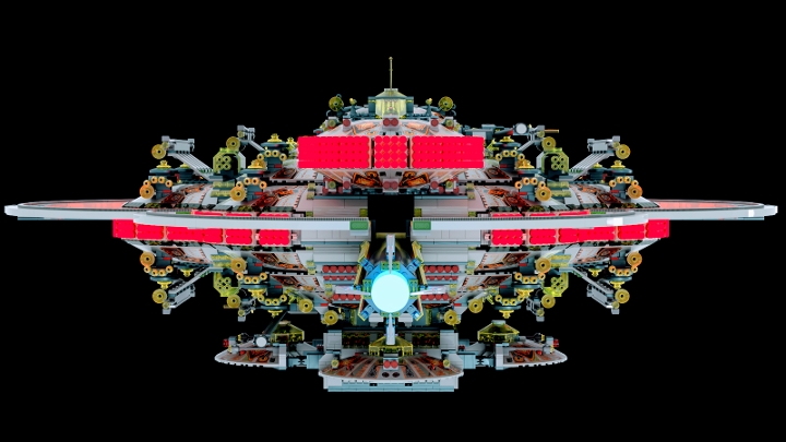 UFO Alien Mother Starship-Draconis from BrickLink Studio [BrickLink]