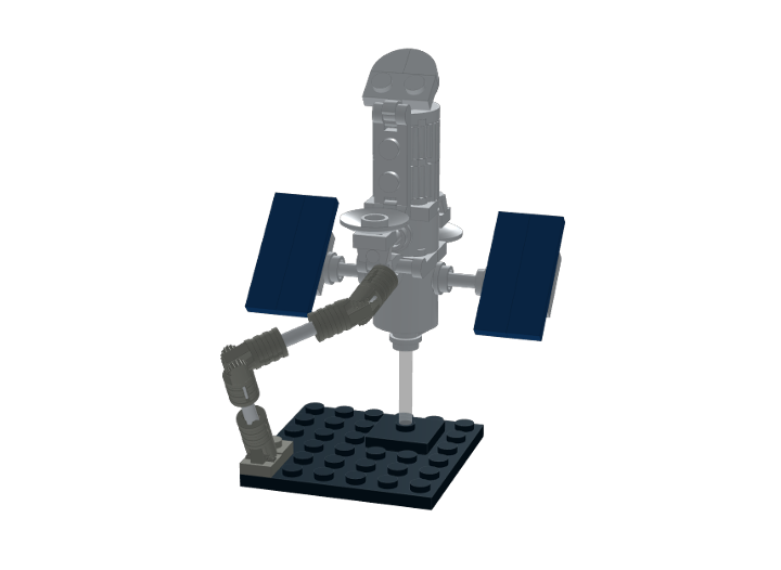Hubble Space Telescope and Canadarm from BrickLink Studio [BrickLink]