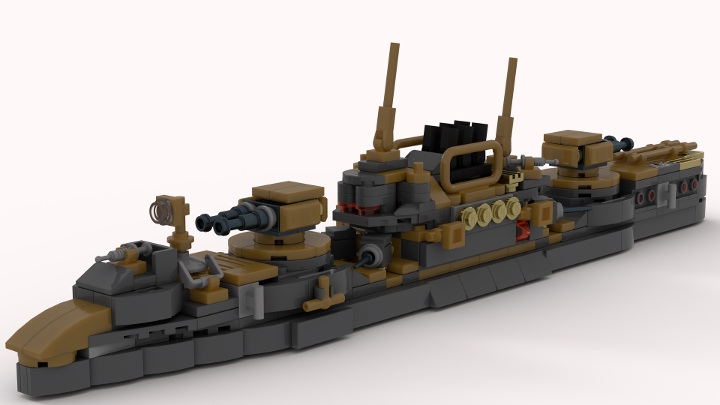 Type 29 Maahjankhur - Class Steampunk Armored Cruiser (MOC) from ...