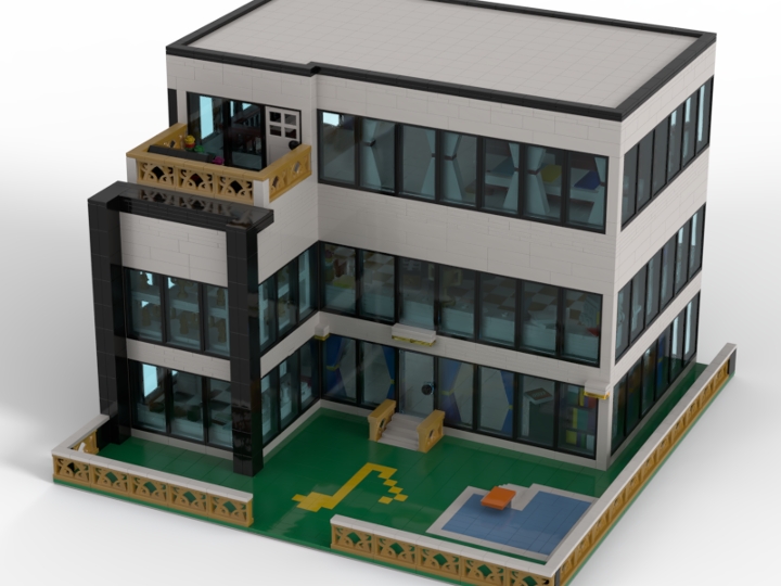 Piano Modern House from BrickLink Studio [BrickLink]