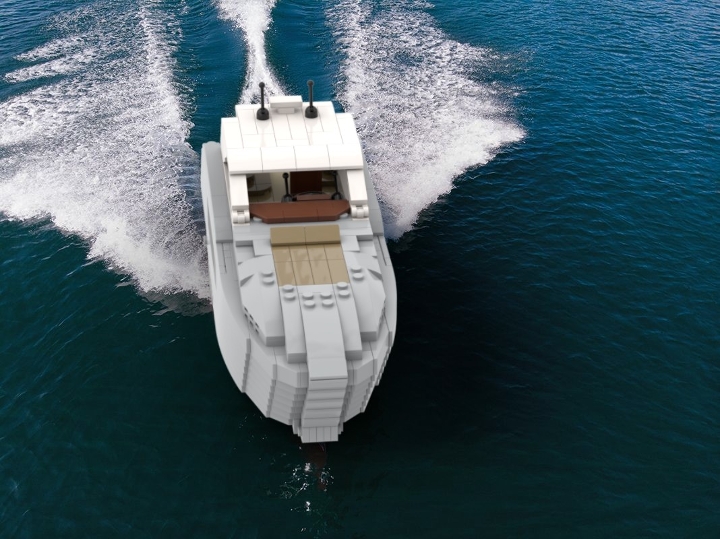 speed boat from BrickLink Studio [BrickLink]
