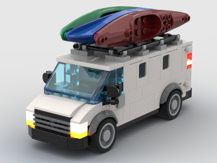Kayaking Van from BrickLink Studio [BrickLink]