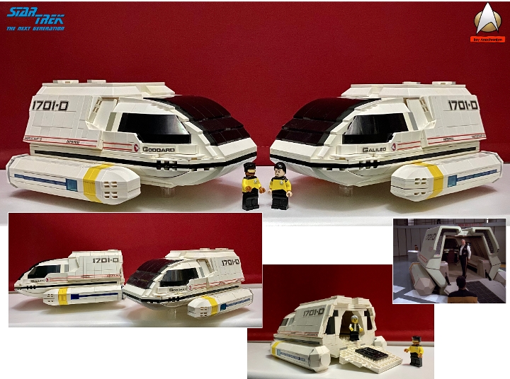 Star Trek Lego Shuttle Goddard and Galileo Type 6 from TNG from ...