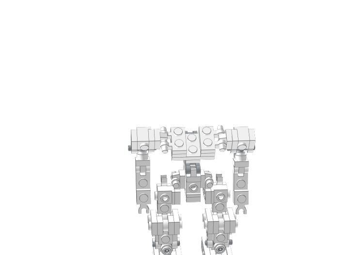 Mecha Skeleton Mobile Frame Robot naked from BrickLink Studio [BrickLink]