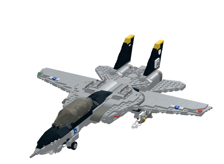 F-14 w Sync Swing Wings from BrickLink Studio [BrickLink]