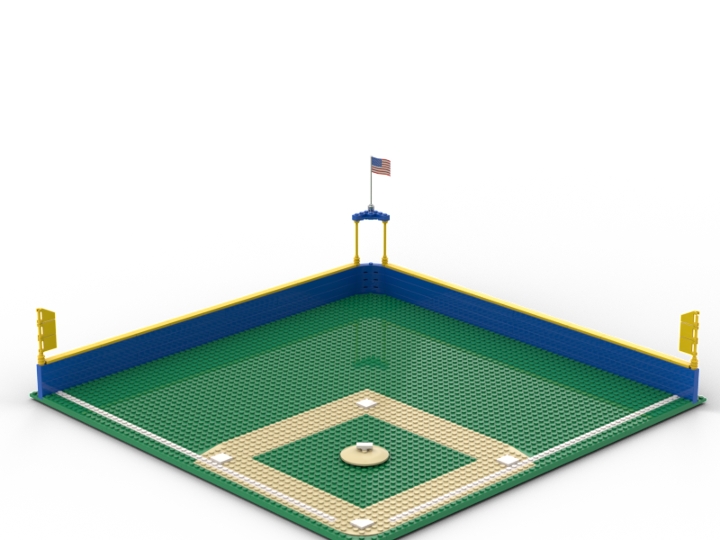 Baseball Diamond from BrickLink Studio [BrickLink]