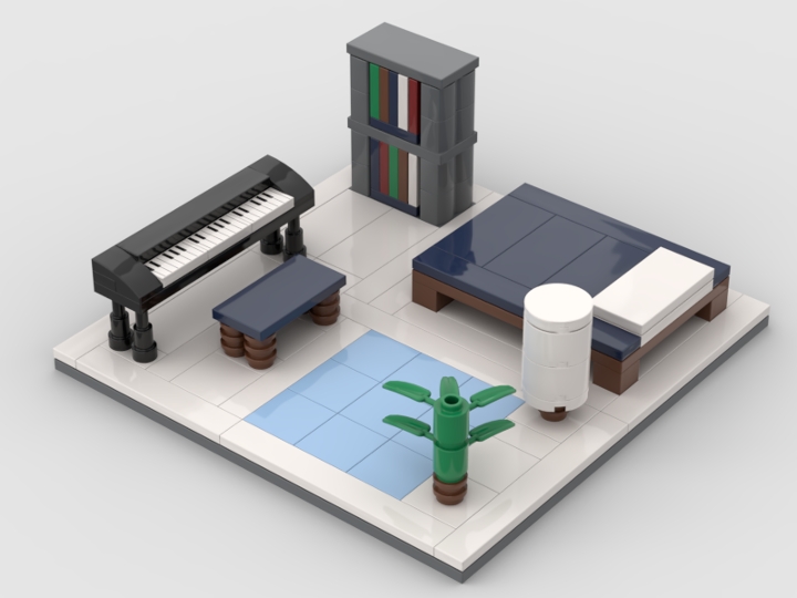 Bedroom from BrickLink Studio [BrickLink]