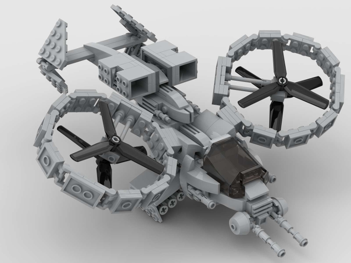 Heli gunship from BrickLink Studio [BrickLink]