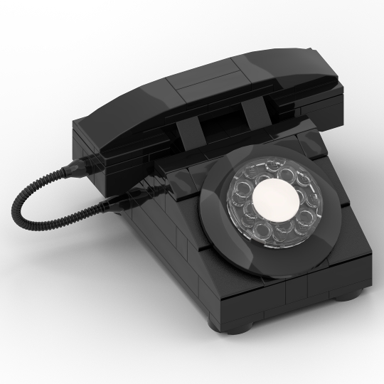 Rotary Phone by Chris McVeigh from BrickLink Studio [BrickLink]
