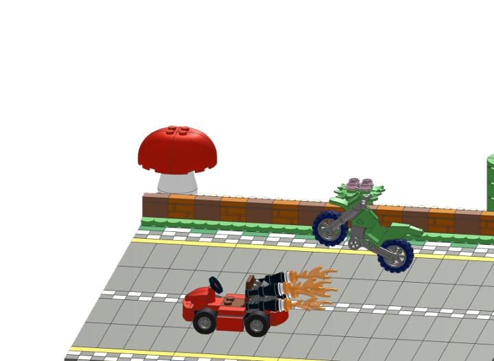 Race track straight section from BrickLink Studio [BrickLink]