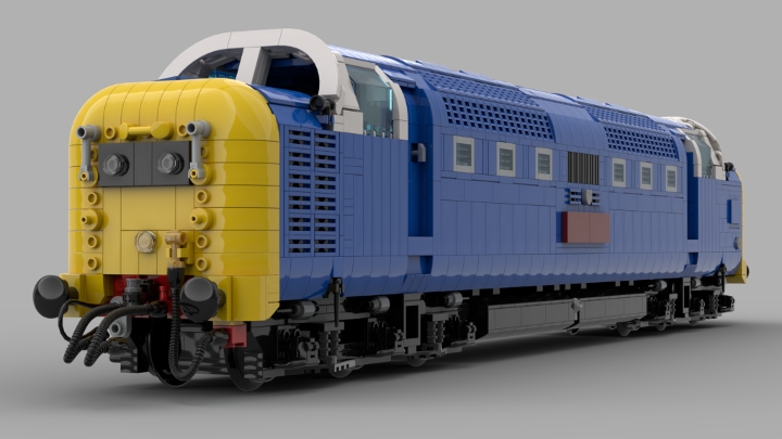 Train Class 55 Deltic Locomotive from BrickLink Studio [BrickLink]