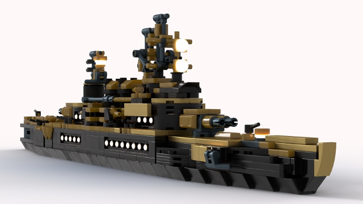 Invincible - Class Steampunk Battlecruiser (MOC) from BrickLink Studio ...