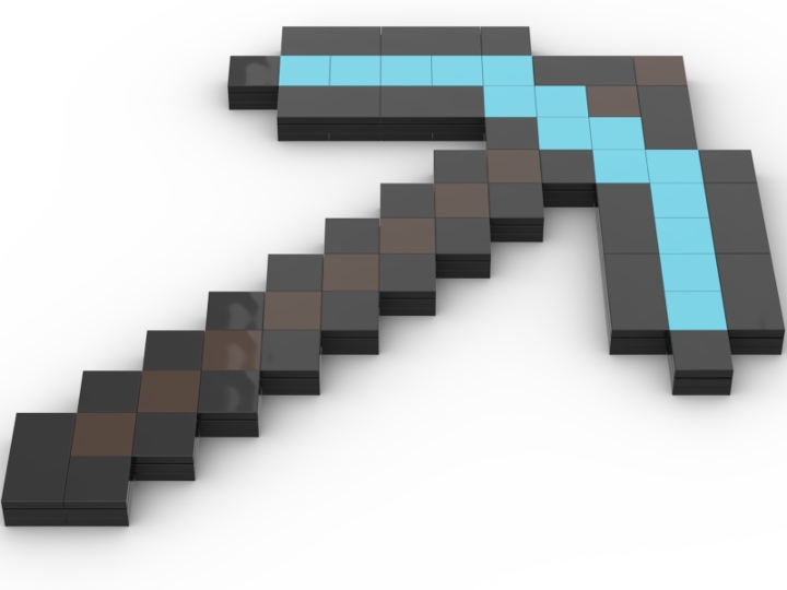 Minecraft Pickaxe from BrickLink Studio [BrickLink]