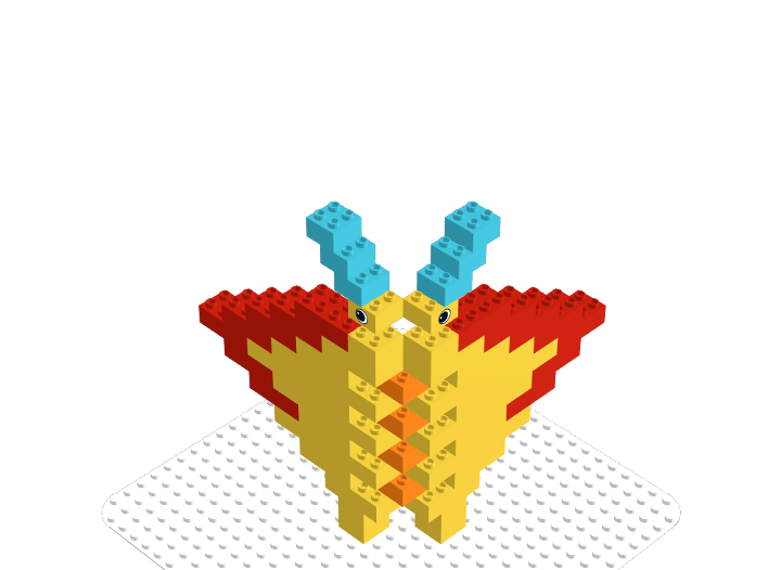 美丽的蝴蝶_v1 from BrickLink Studio [BrickLink]