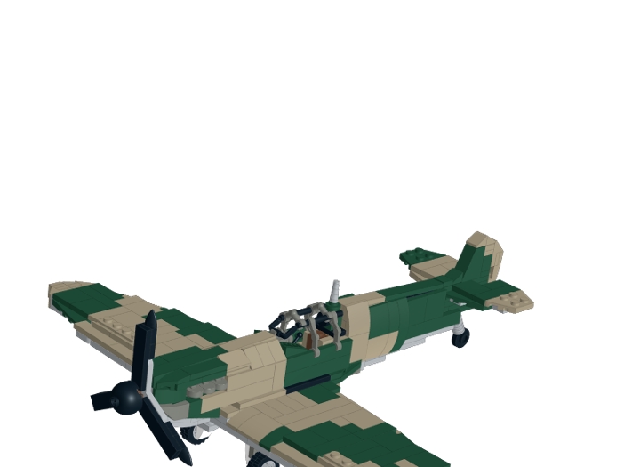 Spitfire MK1 fixed from BrickLink Studio [BrickLink]
