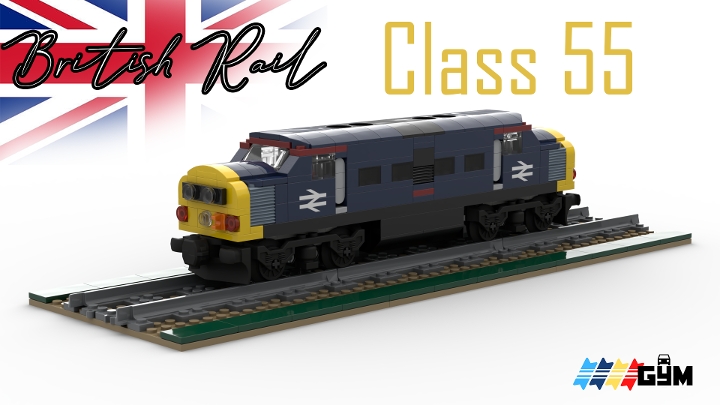 British Rail Class 55 🇬🇧 from BrickLink Studio [BrickLink]