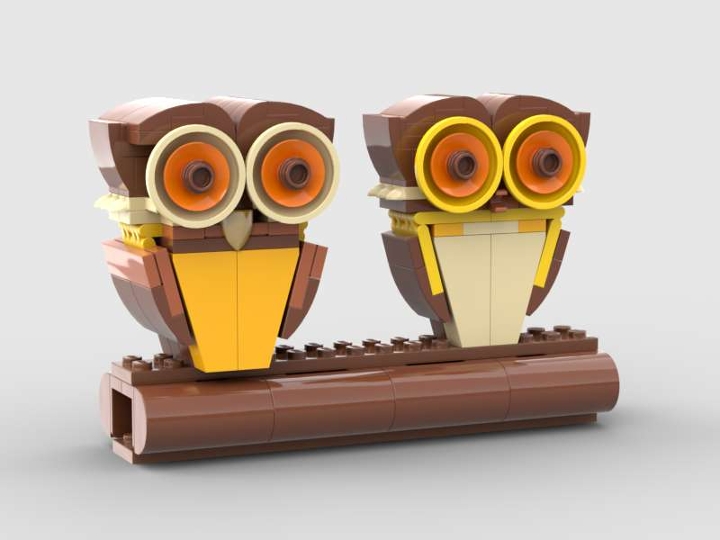 Owls from BrickLink Studio [BrickLink]