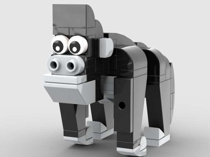 gorilla from BrickLink Studio [BrickLink]