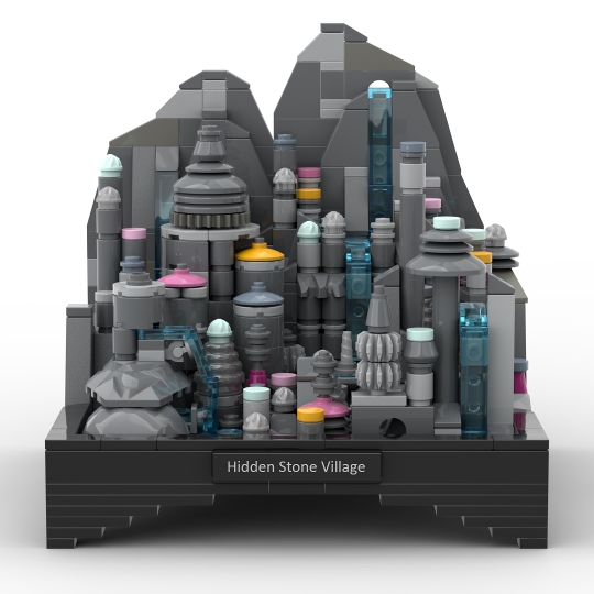 Micro Hidden Stone Village from BrickLink Studio [BrickLink]
