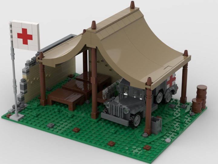 WW2 US First Aid Station from BrickLink Studio [BrickLink]